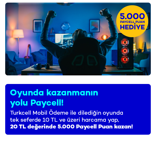 Gamer Sezonu Turkcell Mobil Ödeme ile Başlıyor! - Paycell
