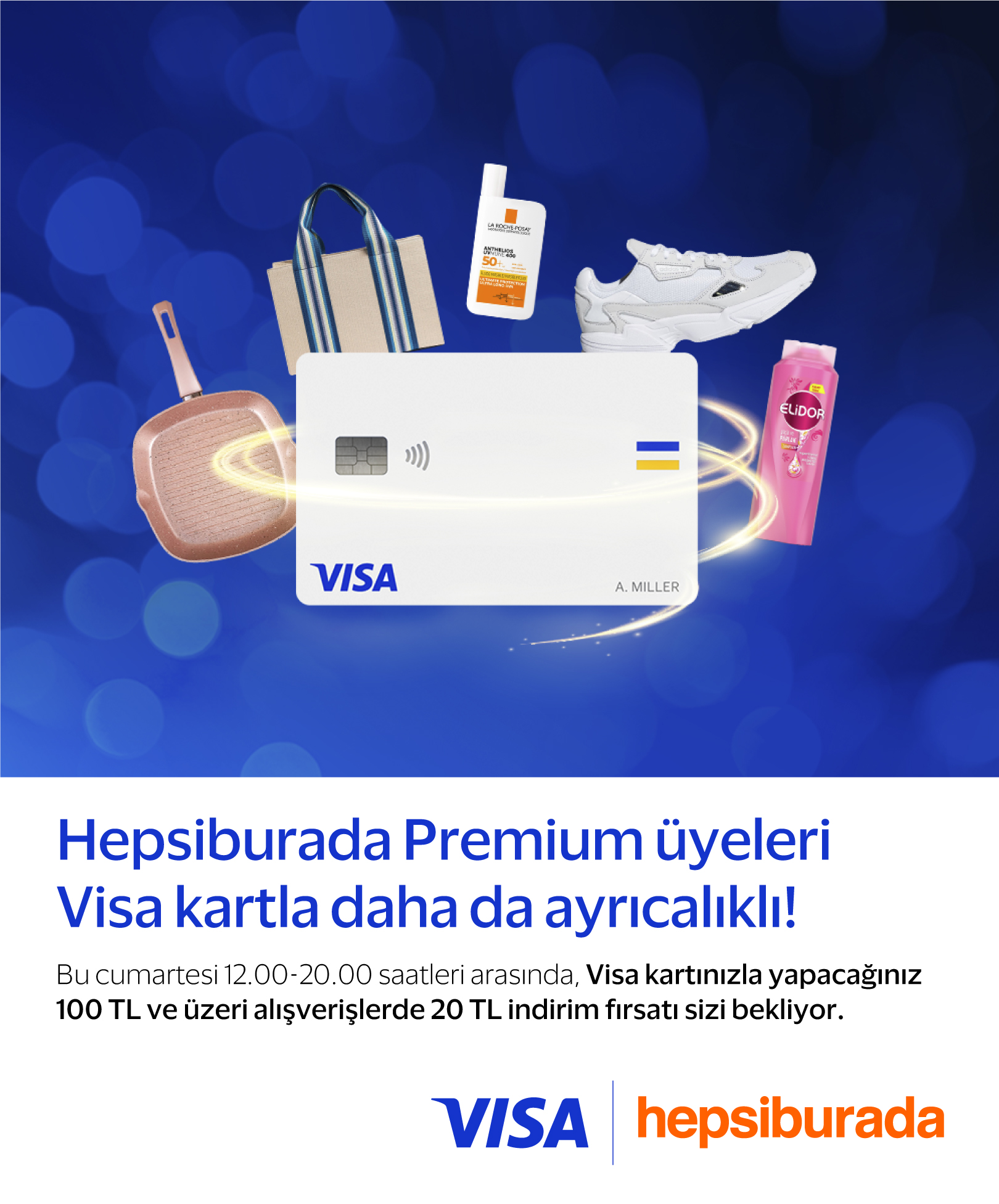 Visa ile Hepsiburada’da 100 TL harcamanıza 20 TL indirim! - Paycell Visa ile Hepsiburada’da 100 TL harcamanıza 20 TL indirim! - Paycell